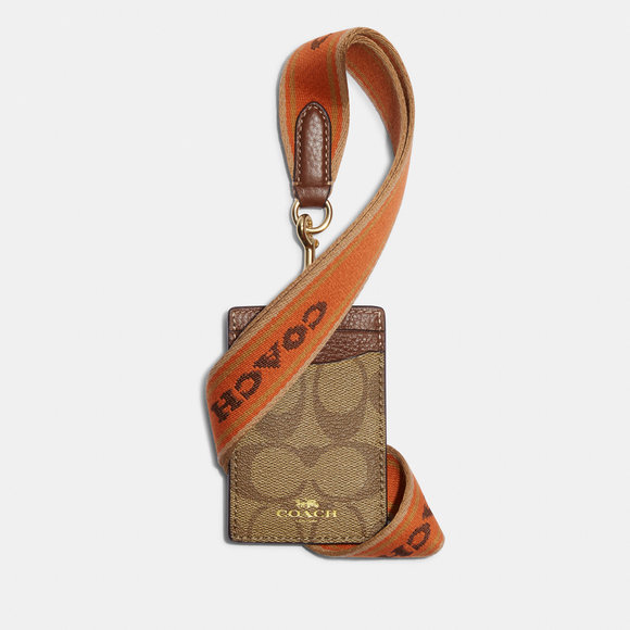 Coach | Accessories | Nwt Coach Outlet Id Lanyard In Signature Canvas ...